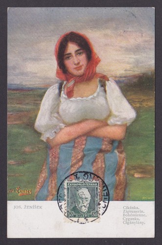 Postcard, National costume, Czechia, Gypsy | eBay