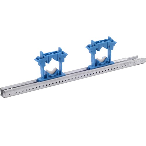 10 Inch to 16 Inch Telescoping Pipe Hanger Bracket, Double Clamp Kit ...