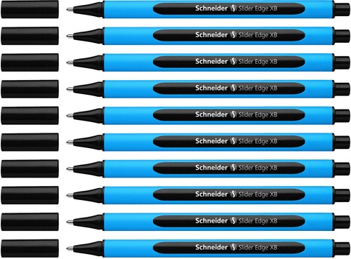 Schneider 152201 Ballpoint Pen Slider Edge with Cap XB Black Barrel ...