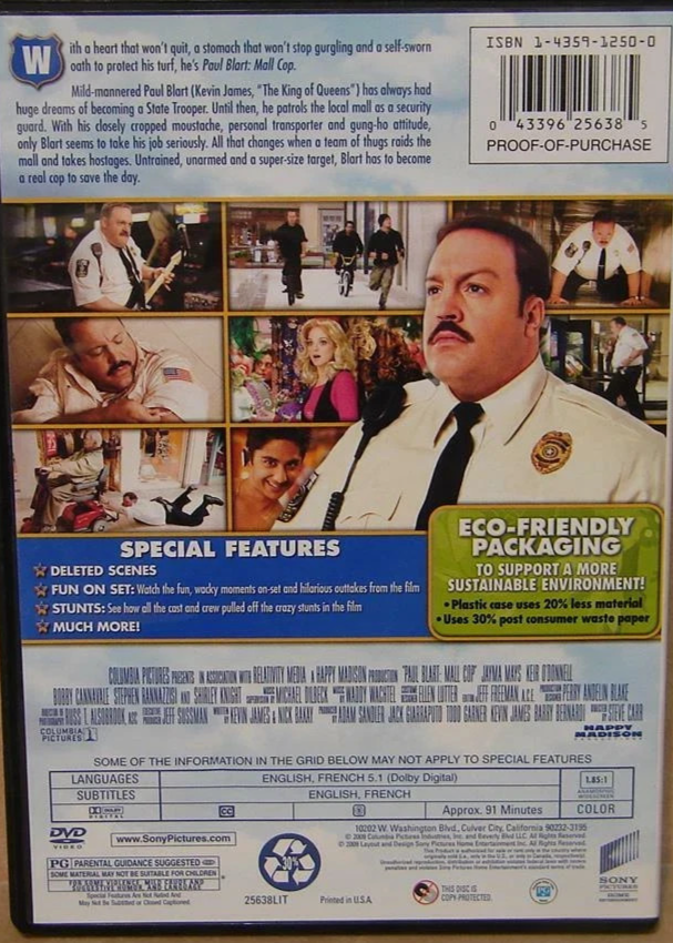 Paul Blart: Mall Cop (DVD, 2009) Kevin James | eBay