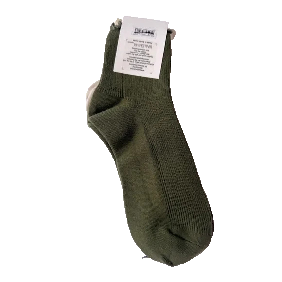 Madewell Cream and Olive Green Ankle Socks Two-Pack One Size NWT | eBay