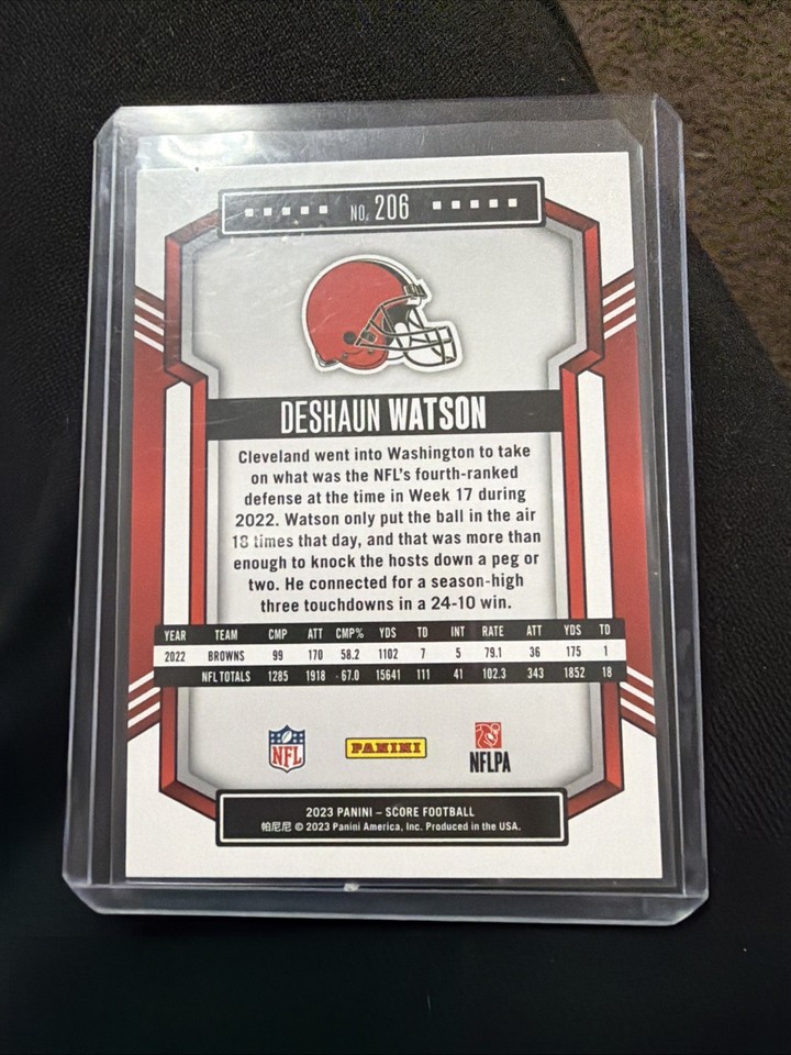 2023 Score - Deshaun Watson #206 Lava /565 | eBay