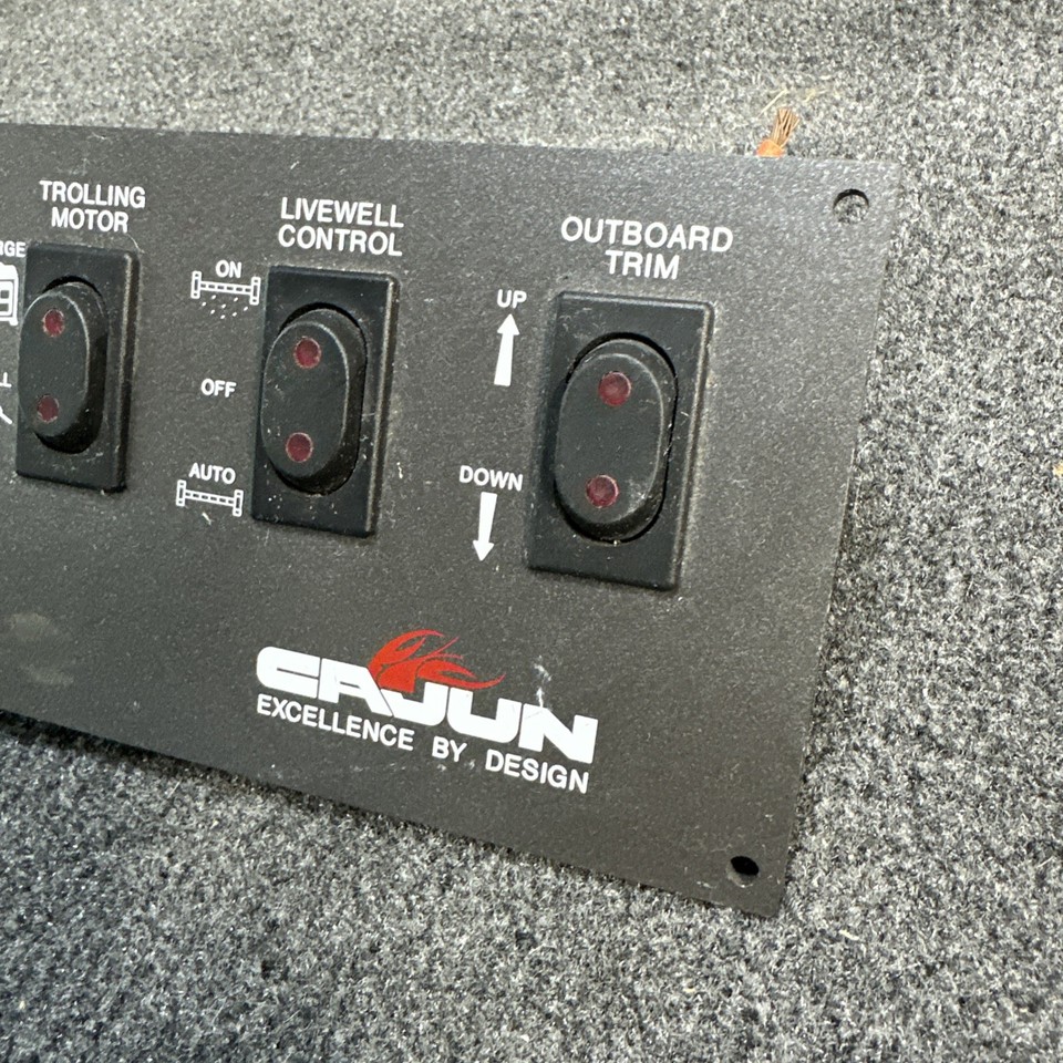 Cajun Bass Boat Front Bow Trim And Trolling Motor Panel Troll-N-Charge ...