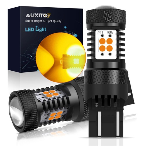 7443 7440 7444 LED Yellow Turn Amber Signal Parking DRL Side Marker ...