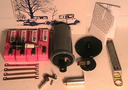 1928-1931 Model A Ford Tune-up Kit with 6V Ignition Coil and Nu-Rex ...