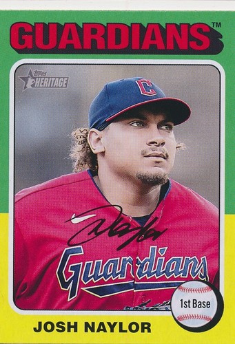#302 JOSH NAYLOR 2024 Topps Heritage Baseball CLEVELAND GUARDIANS | eBay