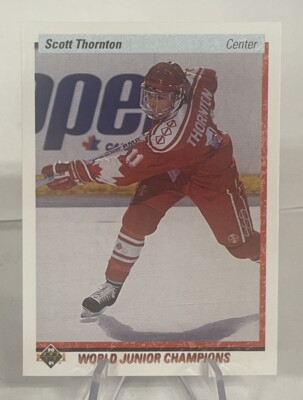 1990-91 Upper Deck Scott Thornton #459 World Juniors Canada Pack Fresh ...
