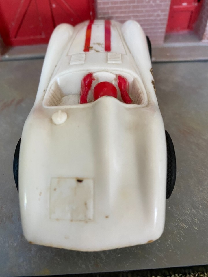 Vintage and Rare 1966 Eldon White Ferrari Slot Car with driver 1:32 ...