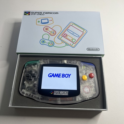 Gameboy Advance GBA Super Nintendo Famicom SNES Edition Console W/ LCD ...