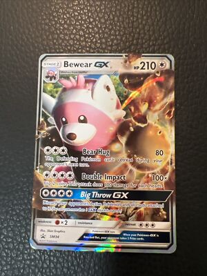 Pokémon TCG Bewear GX SM Black Star Promo SM34 Promo LP+ * | eBay