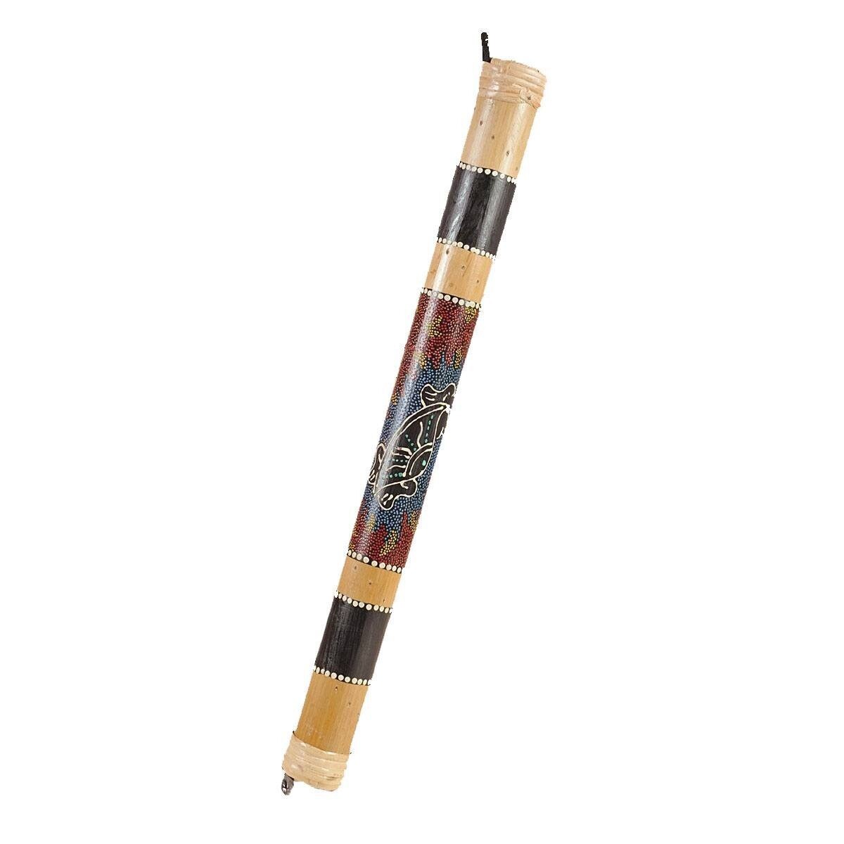 Regenmacher Rainstick Rainmaker Bambus Musik Instrument Rhythmus bemalt ...
