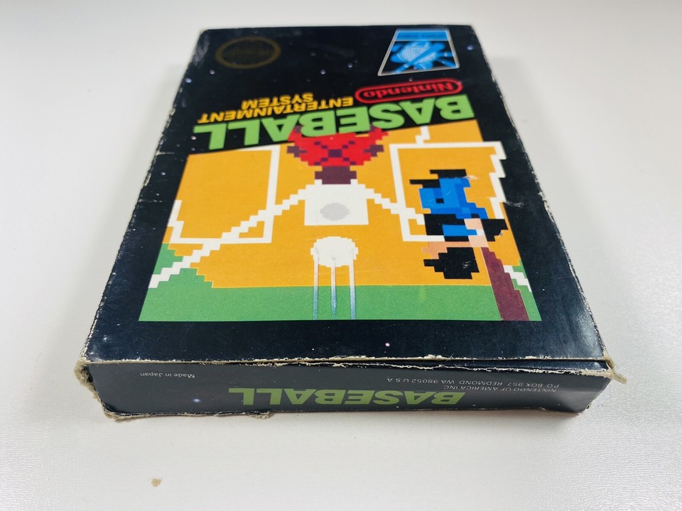 BASEBALL -- NES Nintendo Game Original HANG TAB BOX Complete CIB ...