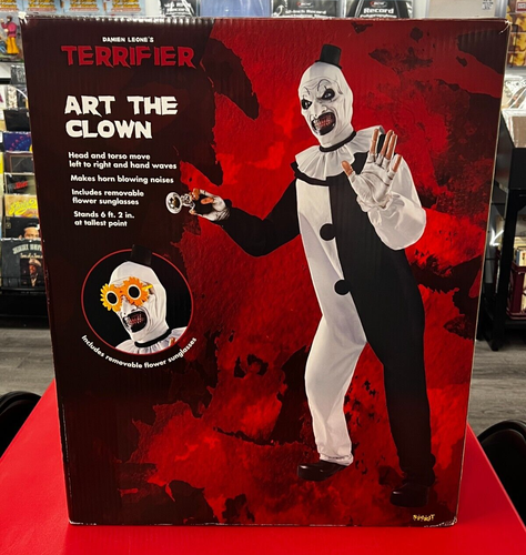 Spirit Halloween Terrifier Art The Clown 6' 2" Animatronic NEW IN BOX ...
