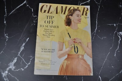 Vintage Glamour Magazine April 1956 Tip off to Summer | eBay