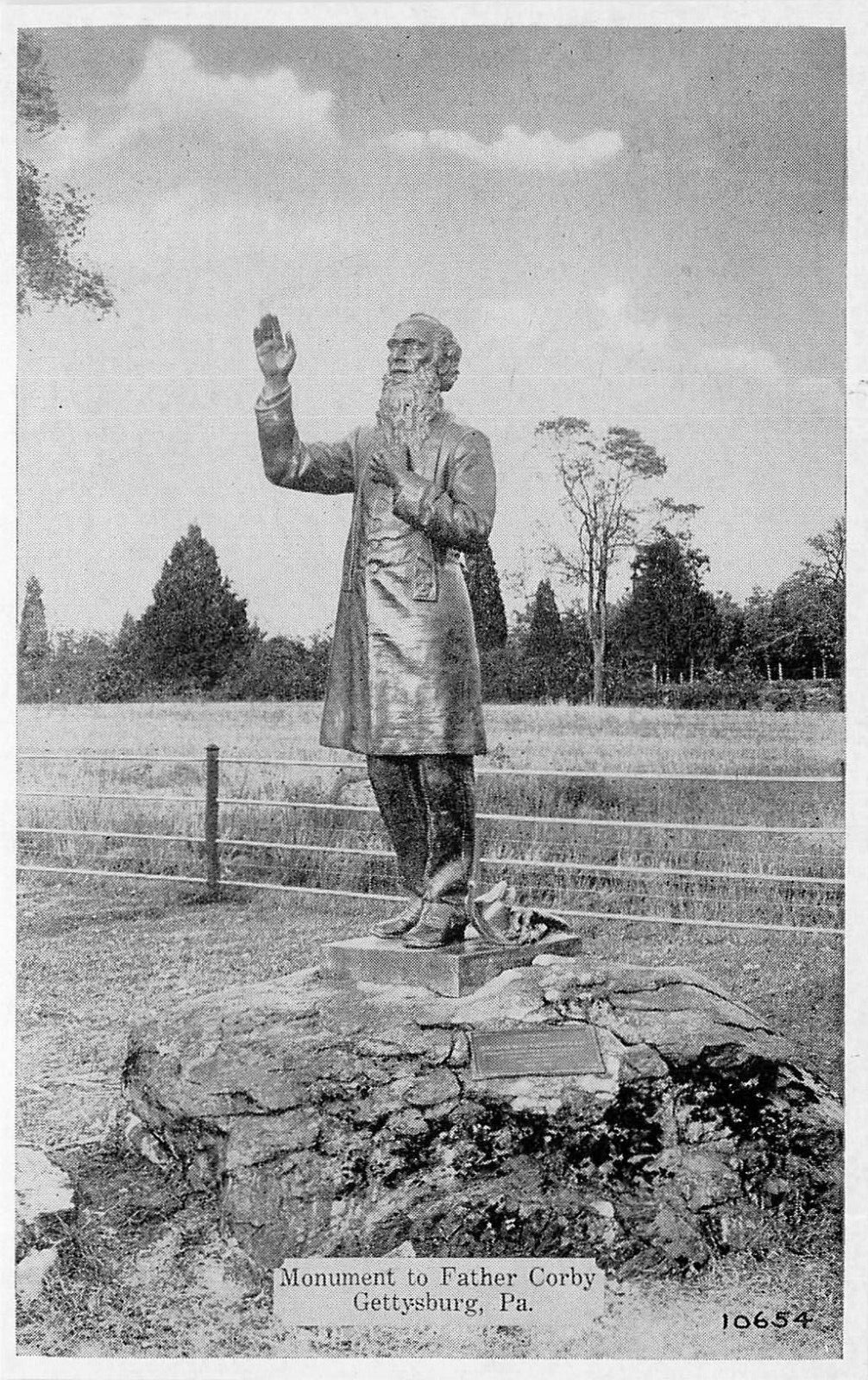 Postcard Gettysburg Father Corby Irish Brigade Chaplain Unposted | eBay