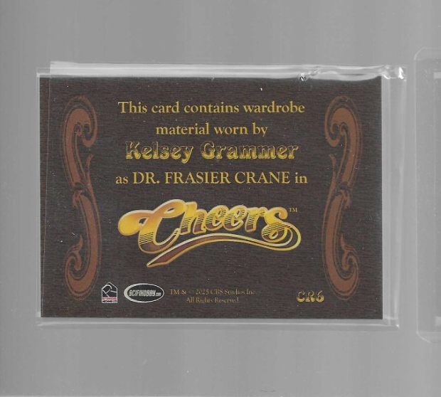 Cheers Premiere Edition Kelsey Grammer as Dr.Fraser Crane CR6 Costume ...