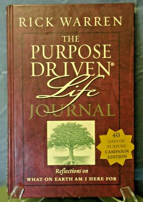 (NEW) The Purpose Driven Life JOURNAL (2002 Hardcover) Rick Warren Free ...
