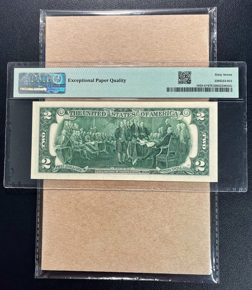 Fr. 1935-G* 1976 $2 FRN CHICAGO *STAR* "COURTESY AUTOGRAPH" PMG 67 EPQ ...