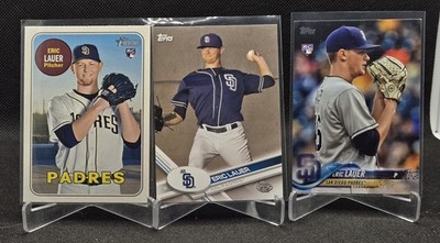 Eric Lauer 2018 Topps heritage, Topps Update & 2017 Pro Debut - Blue ...