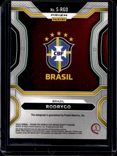 2022 Panini Prizm World Cup Rodrygo Signatures Breakaway Auto #S-RGO | eBay