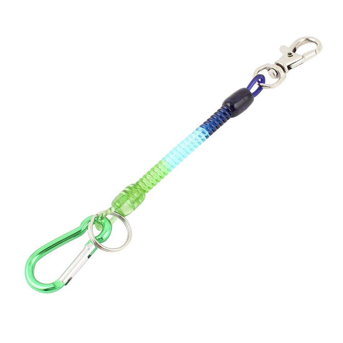 Flexible Stretchy Spring Coil Keychain Keyring Strap Key Holder Green ...