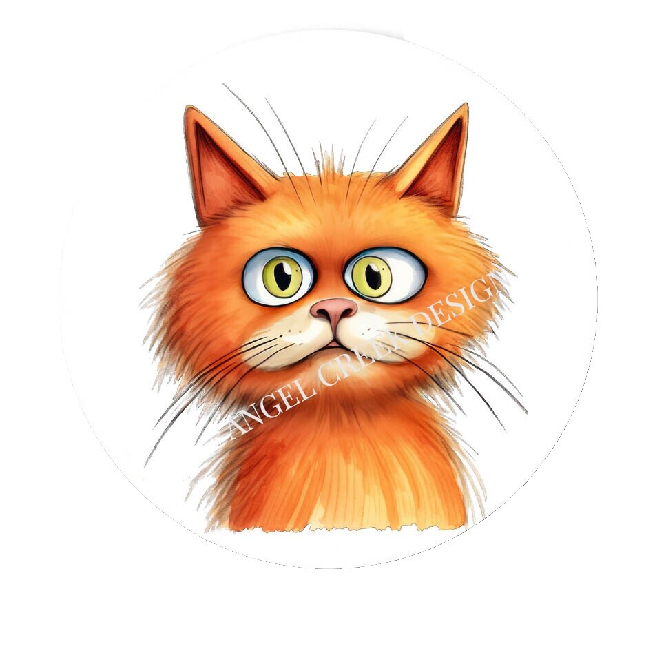 Orange Cat Stickers | eBay