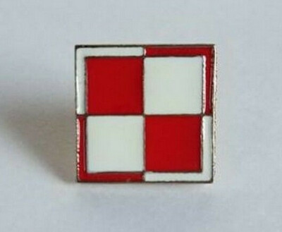 Poland Army WW2 WWII Polish The Air Force checkerboard lapel pin badge ...