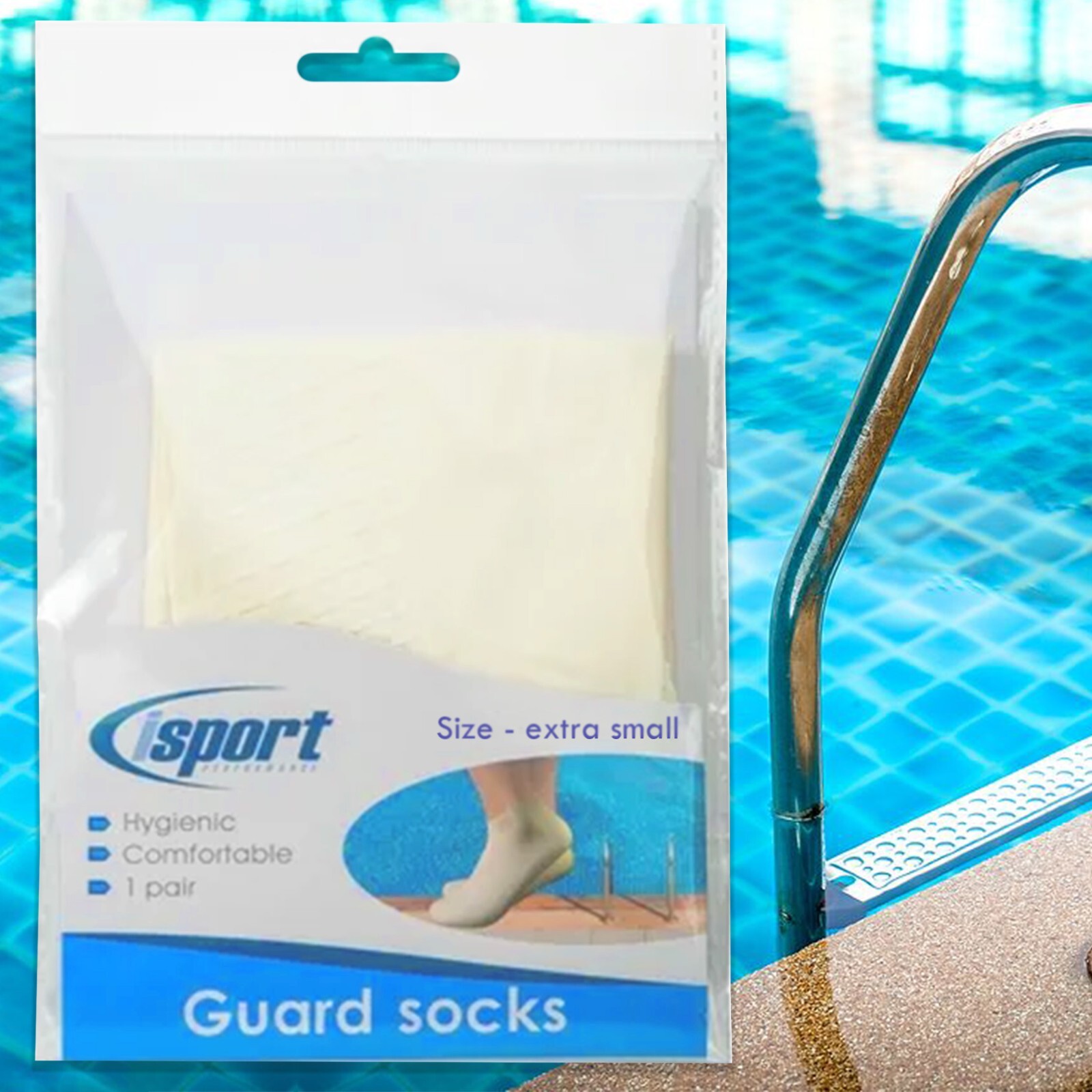 GUARD SOCKS Swimming Pool Verruca Foot Shield Latex Kids Adult Womens ...
