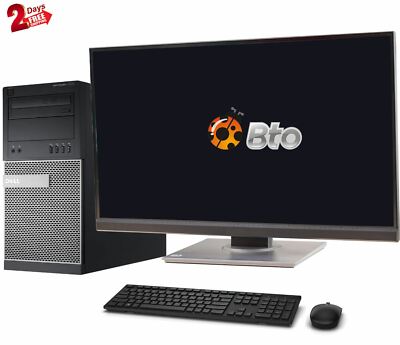 Dell Desktop Computer MT Core i5-4th 16GB 1TBSSD New 27"LCD Wifi DVD ...