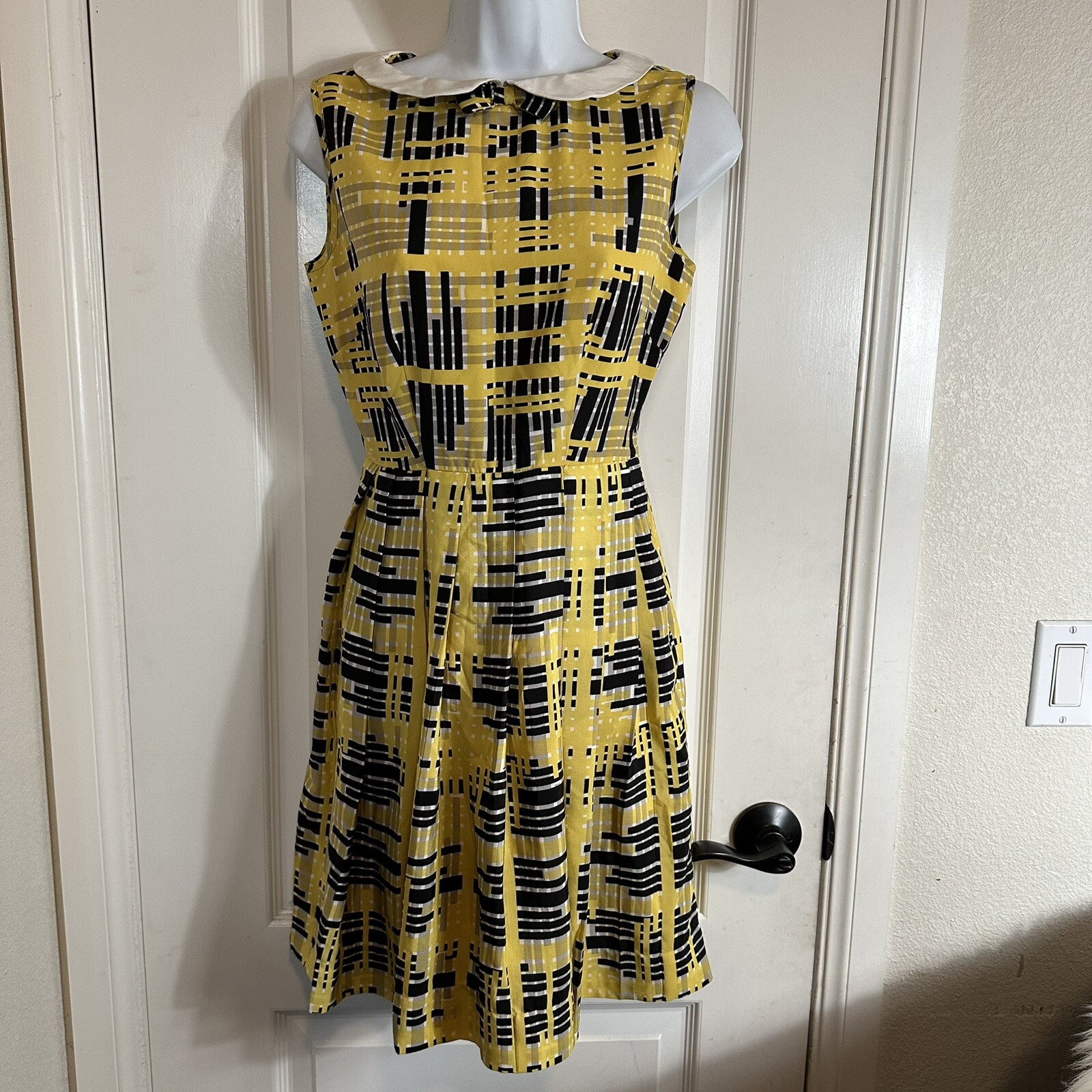 Dot & Bea by Modcloth 50s Rockabilly-Inspired Dress (XS) yellow ,white ...