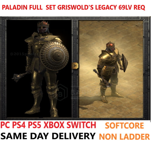 PC PS4 PS5 XBOX SWITCH GRISWOLD'S LEGAC FULL SET DIABLO 2 RESURRECTED ...