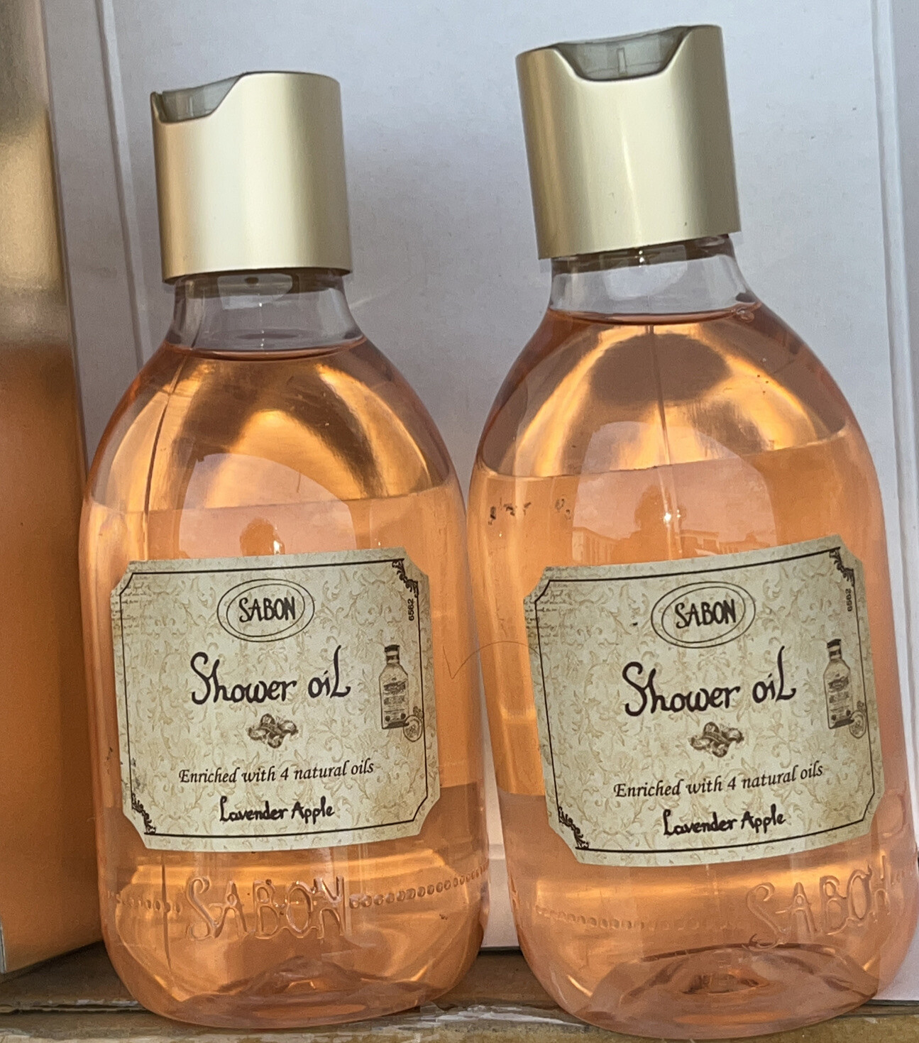 SABON Shower Oil Lavender Apple- Enriched w 4 Natural Oils-300ml 10.5fl ...