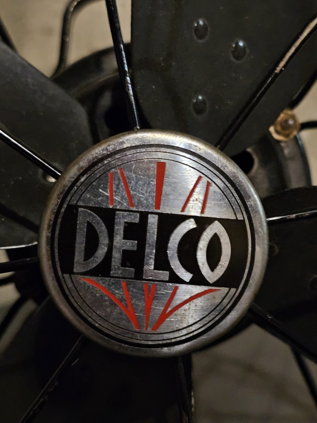 Vintage Delco Metal Bladed 3 Speed Oscillating Fan Model 1600 | eBay