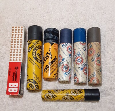 VINTAGE LOT OF 7 AIR RIFLE BBS TUBES DAISY BB GUN CROSMAN SUPER BB | eBay