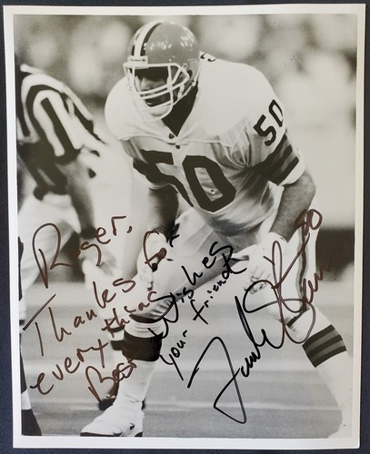 1993 Frank Stams Notre Dame Irish Autograph Browns 8x10 NFL Photo ...