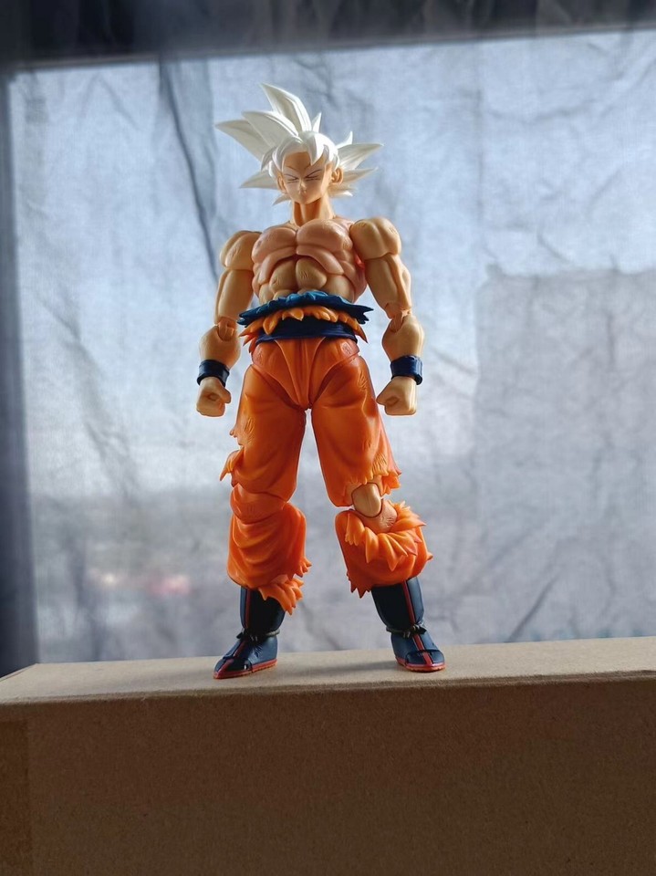 custom 1/12 shf ui goku Ultra Instinct goku head kit 3 face（No Figure ...