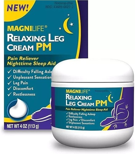 MagniLife Relaxing Leg Cream PM, Deep Penetrating Topical for Pain and ...