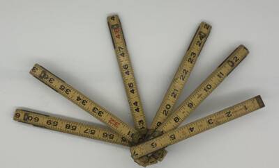 Vintage Craftsman Extension Rule 3931 PR Wood w/Brass Folding Ruler 72 ...