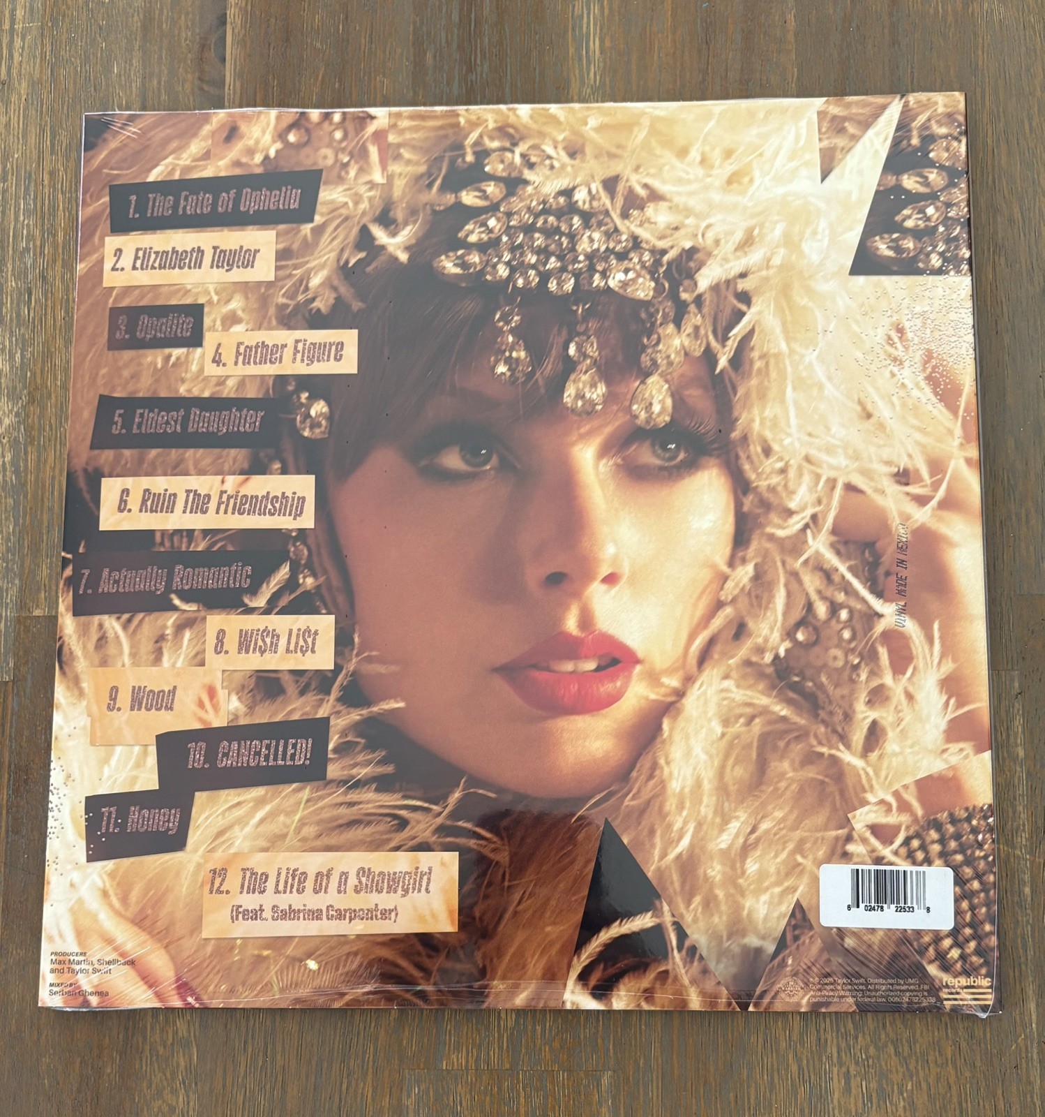 Taylor Swift The Life Of A Showgirl Pink Shimmer Vinyl