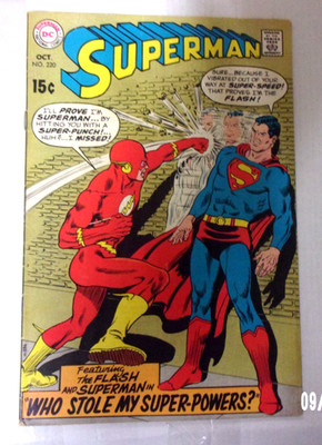 SUPERMAN #220 1969 VG+ SWAN COV FLASH+SUPES FULL LENGTH ADVENTURE | eBay