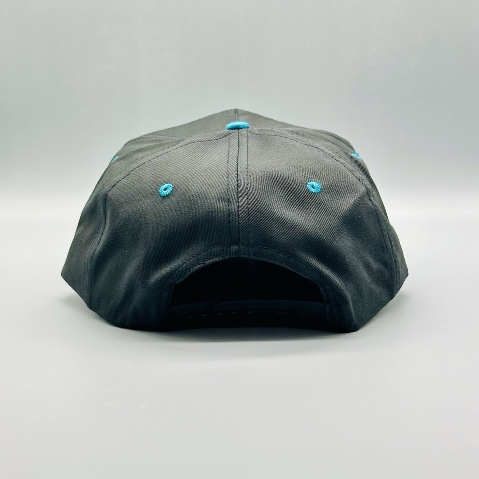 GRAVE DIGGER Hat Vintage Snapback Cap Black Teal Monster Jam Monster ...