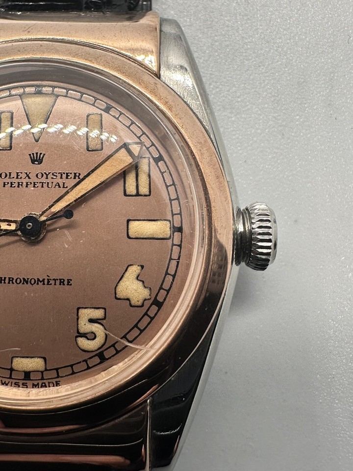 Rolex Hooded Bubble Back Watch Stainless & Rose gold | eBay