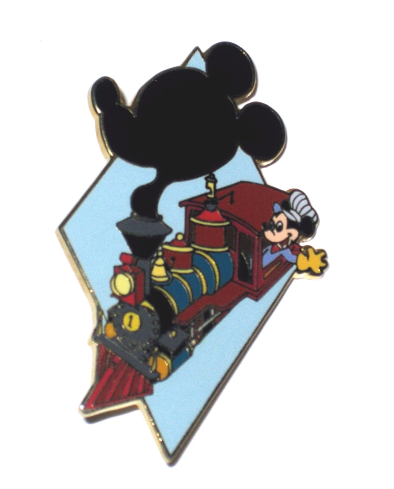 LE 500 Disney Auctions Pin Mickey Mouse Train Locomotive Conductor ...