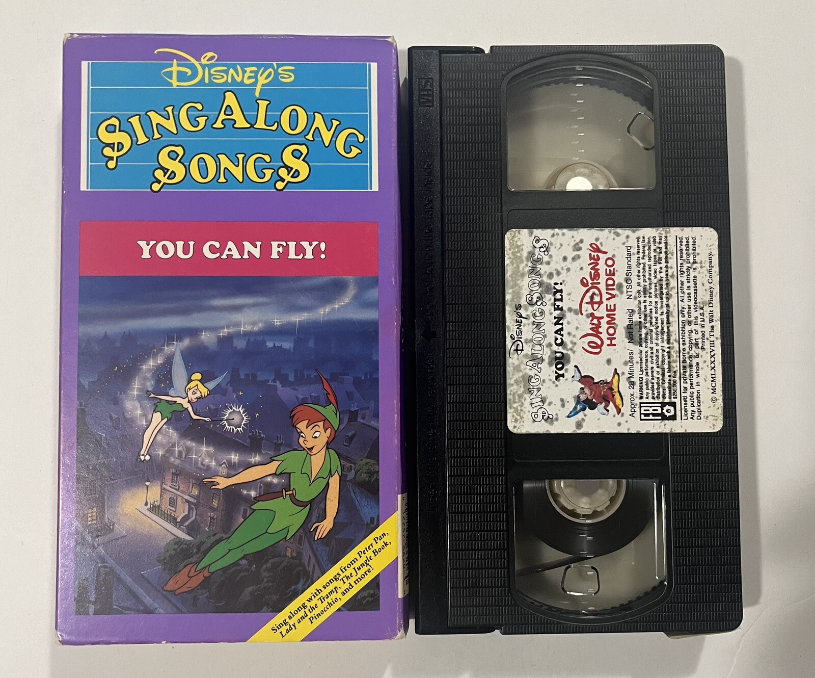 Disney Sing Along Songs: Peter Pan You Can Fly! VHS 1993 Plays Great VG ...