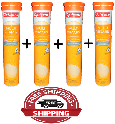 4 x 20 OPTISANA MULTIVITAMIN EFFERVESCENT TABLETS - ACTION !!! | eBay