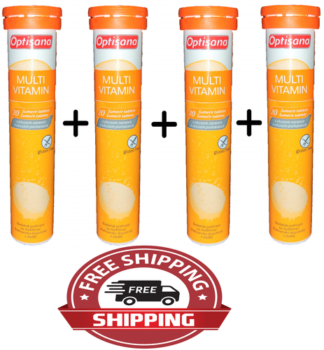 4 x 20 OPTISANA MULTIVITAMIN EFFERVESCENT TABLETS - ACTION !!! | eBay UK