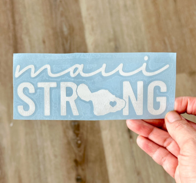 Maui Strong Decal, Maui Strong Sticker, Support Maui Decal, Vinyl Decal ...