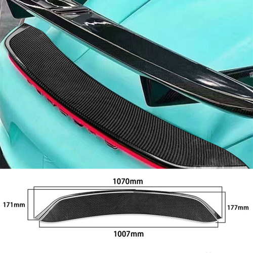 Carbon Fiber Rear Trunk Spoiler Wing Trim For Porsche 718 Boxster ...