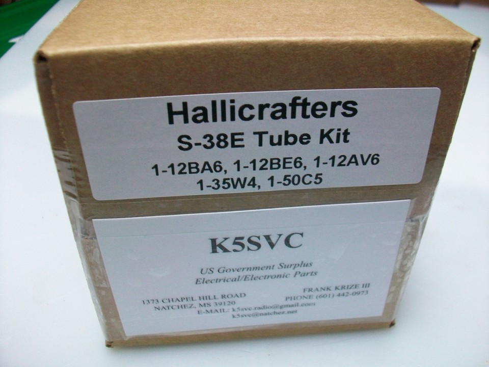 HALLICRAFTERS S-38E TUBE KIT | eBay
