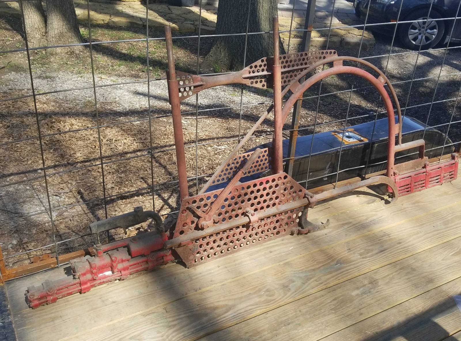 antique logging Saw Davey Experimental Pneumatic Air Crosscut Lumber ...